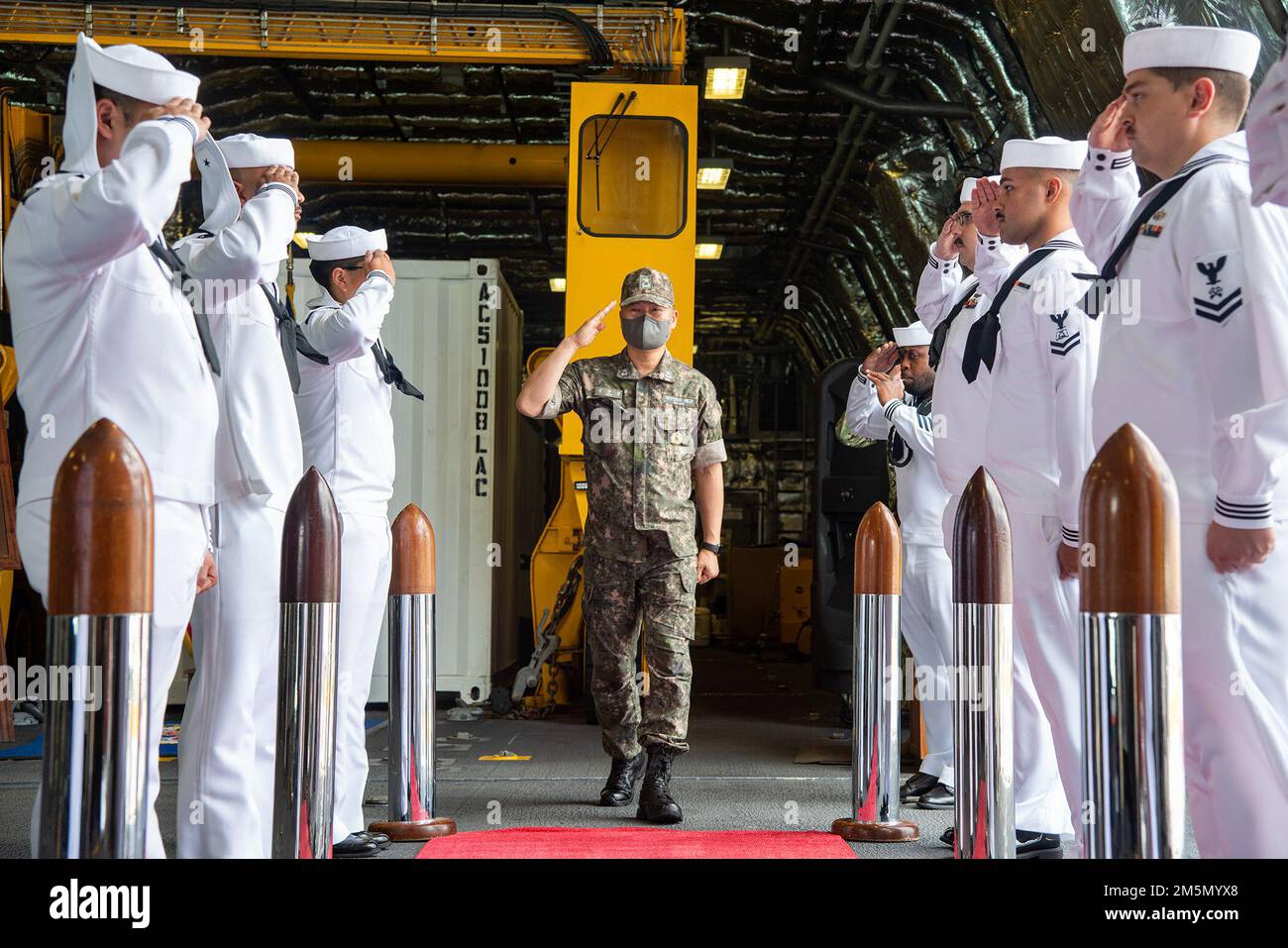 SANTA RITA, Guam (March 30, 2022) - Rear Adm. Kim Kyung Cheol, Director ...