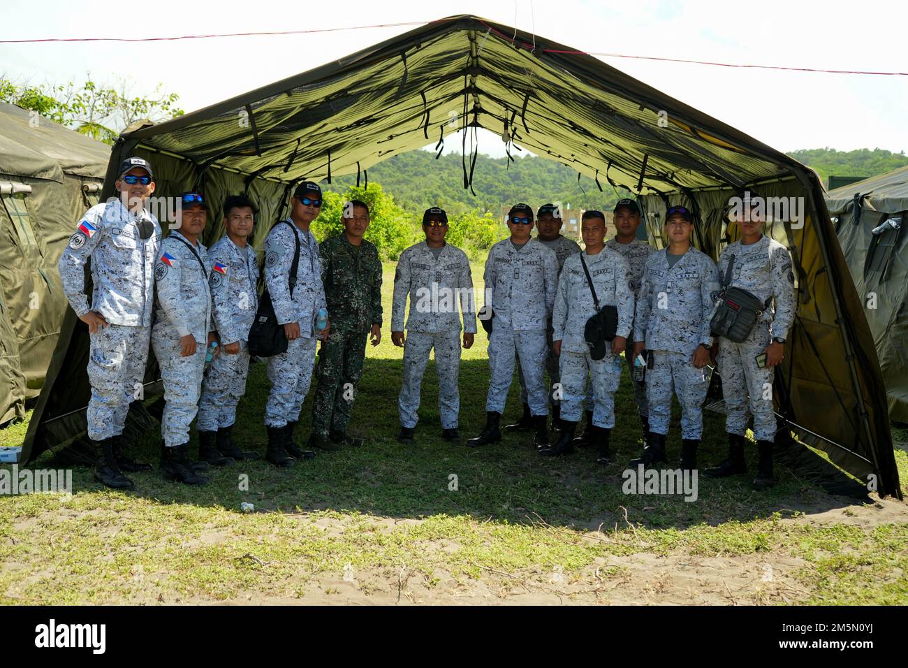 Philippine Sailors with Third Naval Combat Engineer Battalion, Naval ...