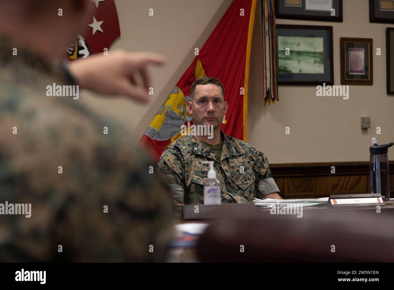 U.S. Marine Corps Colonel Clark Mitchell, Acting Chief of Staff for 2d ...