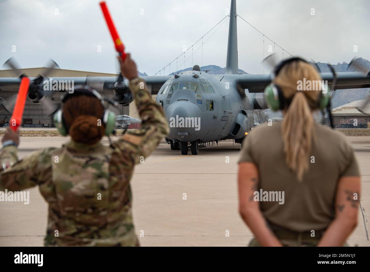 A U.S. Air Force EC-130H Compass Call assigned to the 55th Electronic ...