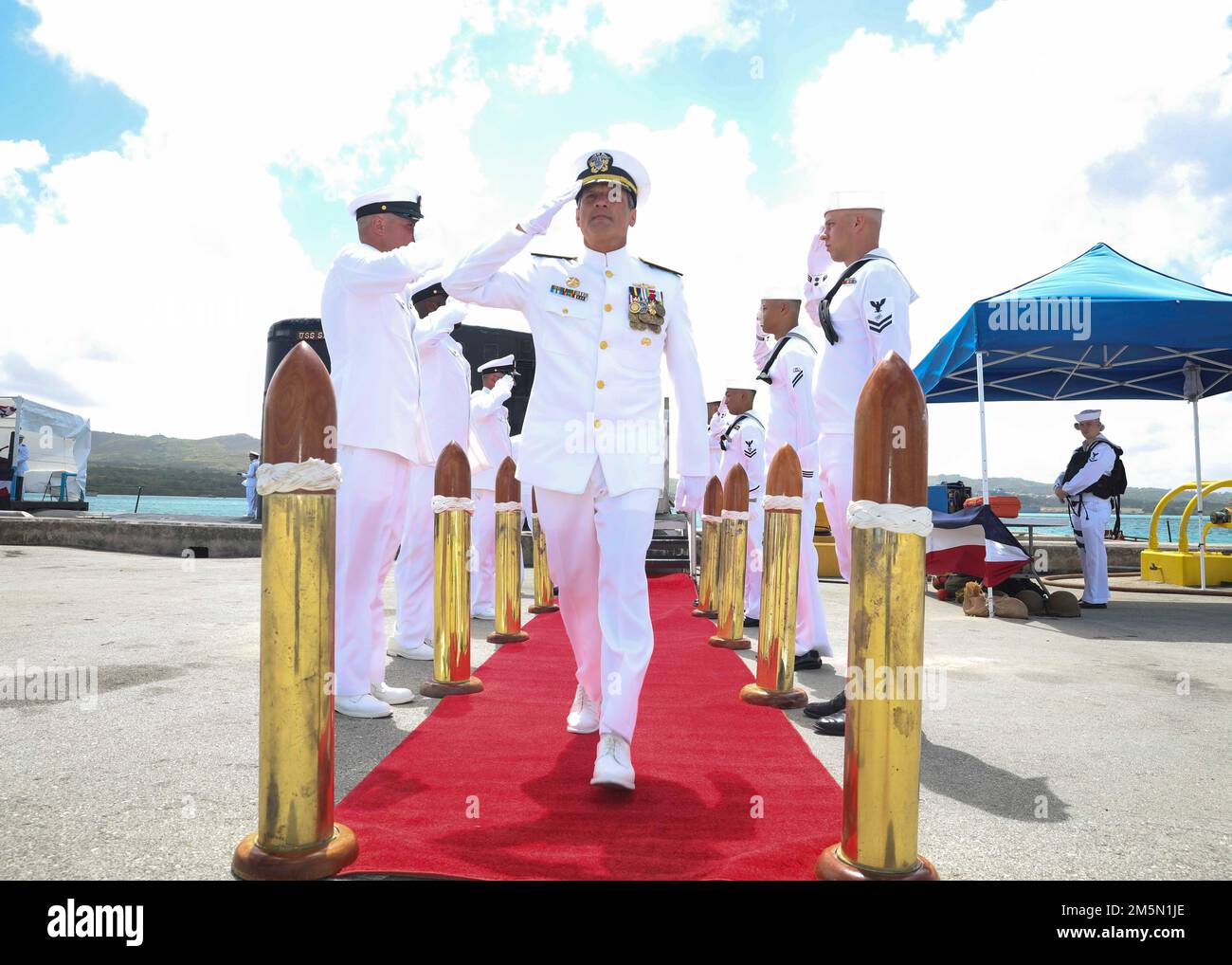 220328-N-XP344-1047 APRA HARBOR (March 28, 2022) -- Rear Adm. Jeff ...