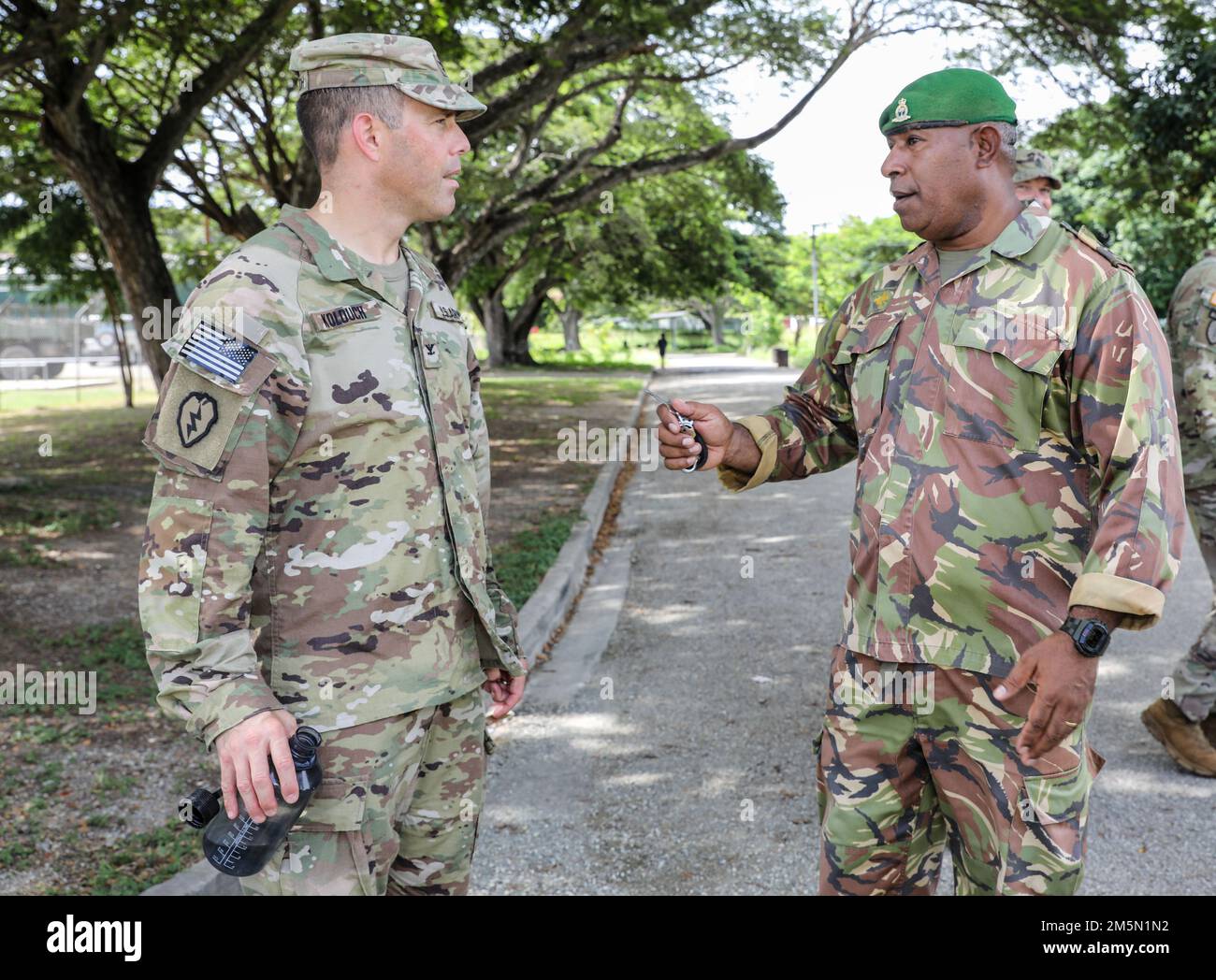 Papua New Guinea Defense Force, Lt. Col. Heta Nombe hosted the 130th ...