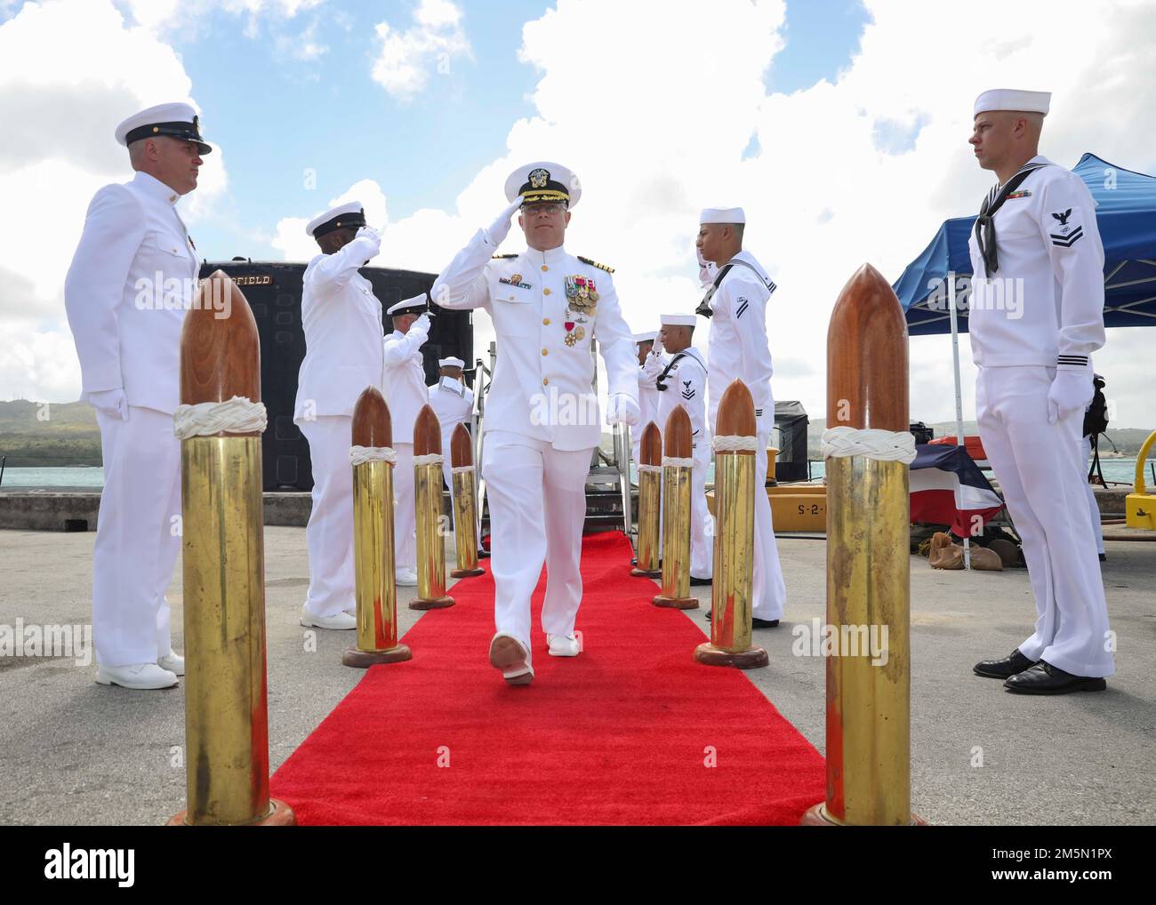 220328-N-XP344-1049 APRA HARBOR (March 28, 2022) -- Capt. Bret Grabbe ...