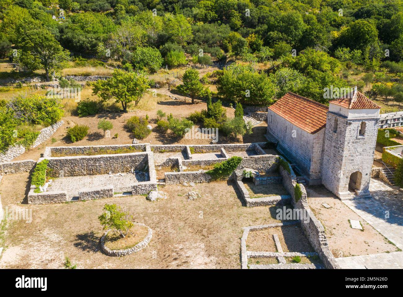 Historic site and church in Jurandvor near Baska Island of Krk Croatia ...