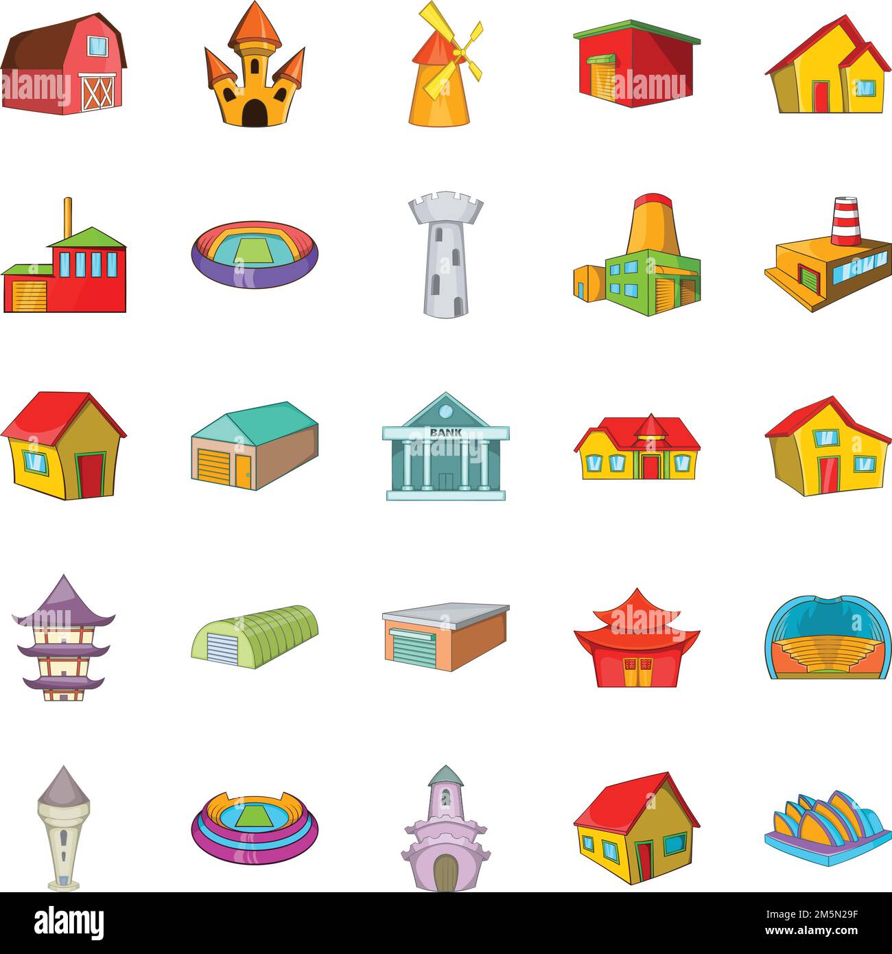 Frame icons set. Cartoon set of 25 frame vector icons for web isolated ...