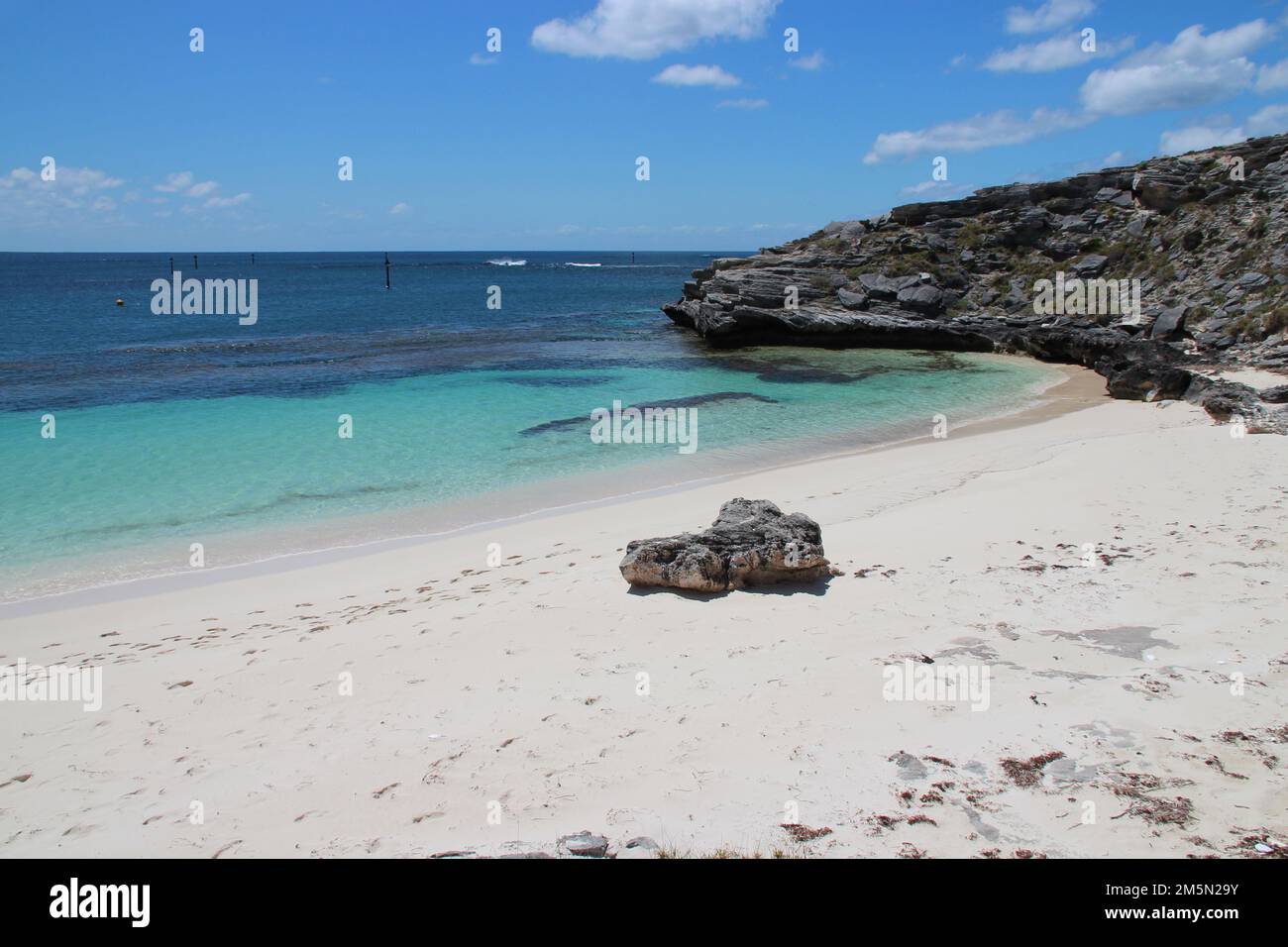 indian ocean at marjorie bay rottnest island in australia Stock Photo ...