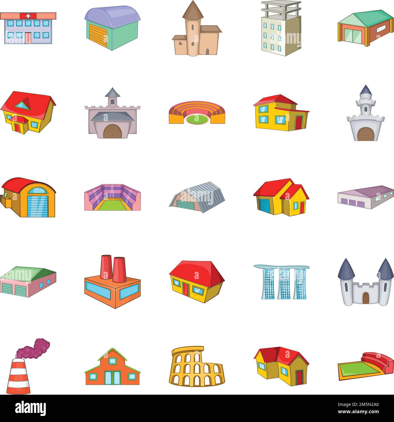 Installation icons set. Cartoon set of 25 installation vector icons for ...