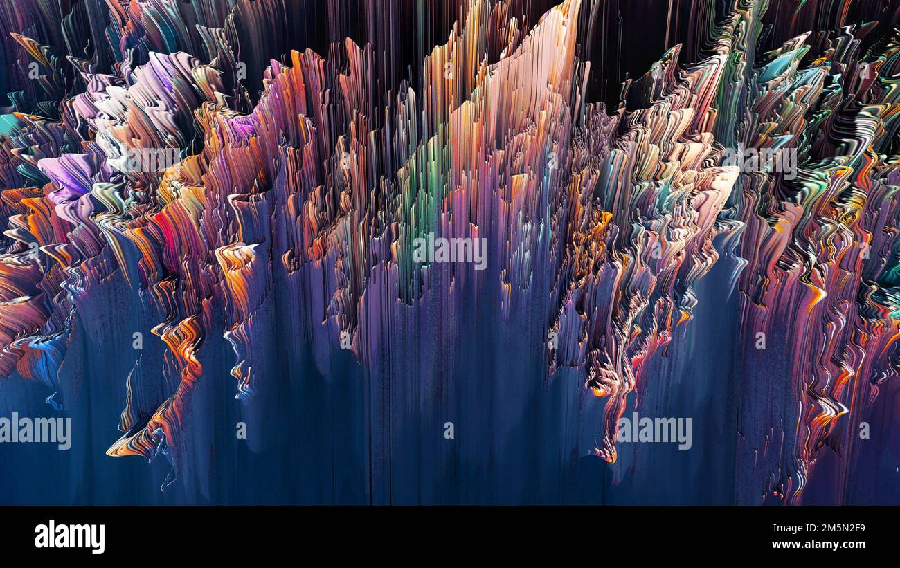 Abstract colorful line background, 3D illustration Stock Photo - Alamy