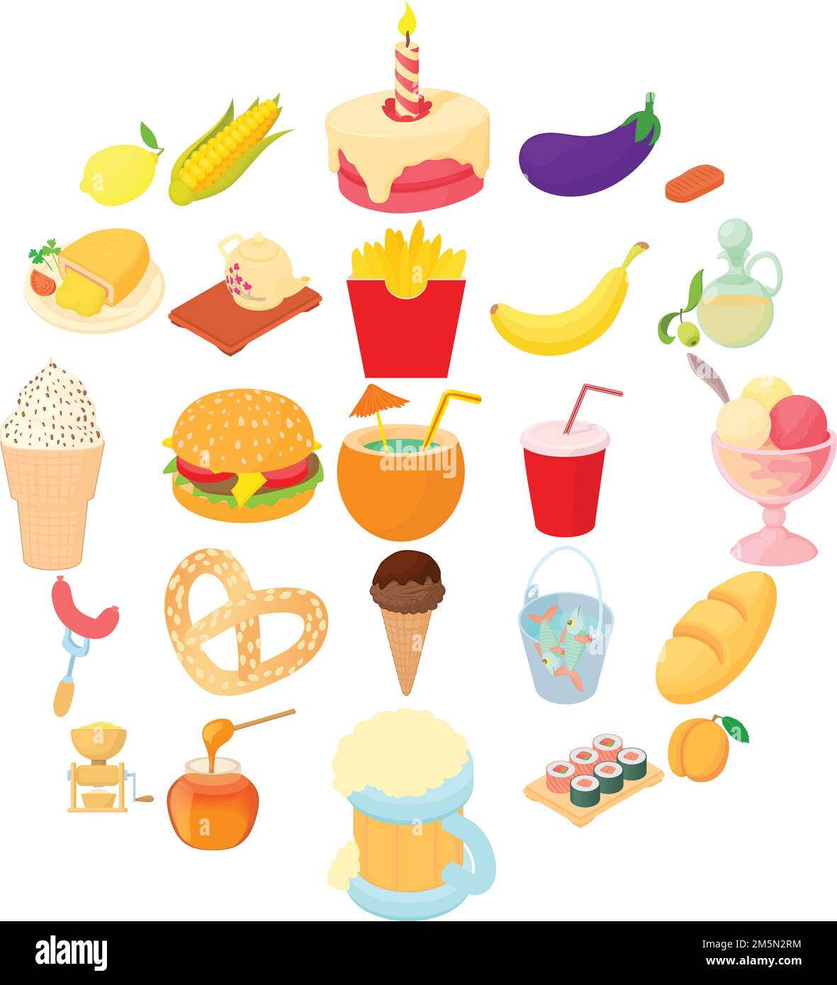 Cocktail Icons Set Cartoon Set Of 25 Cocktail Vector Icons For Web