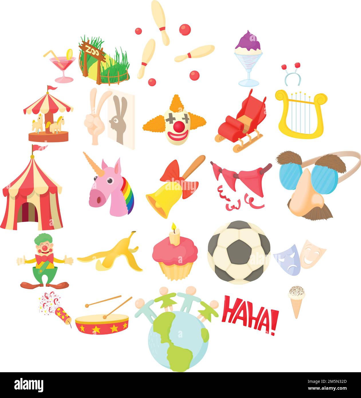 Comfort icons set. Cartoon set of 25 comfort vector icons for web ...