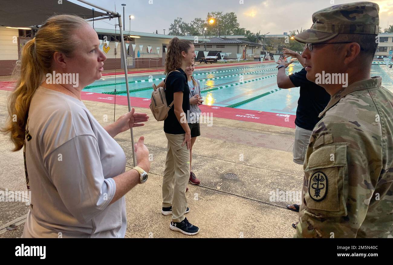 Swimming day during the Pacific Regional Adaptive Sports Camp. Soldier ...
