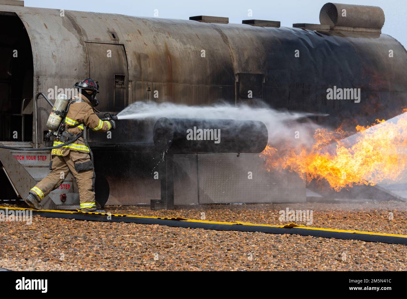 Caleb Shell, Carlsbad Fire Department engineer, partakes in an aircraft ...