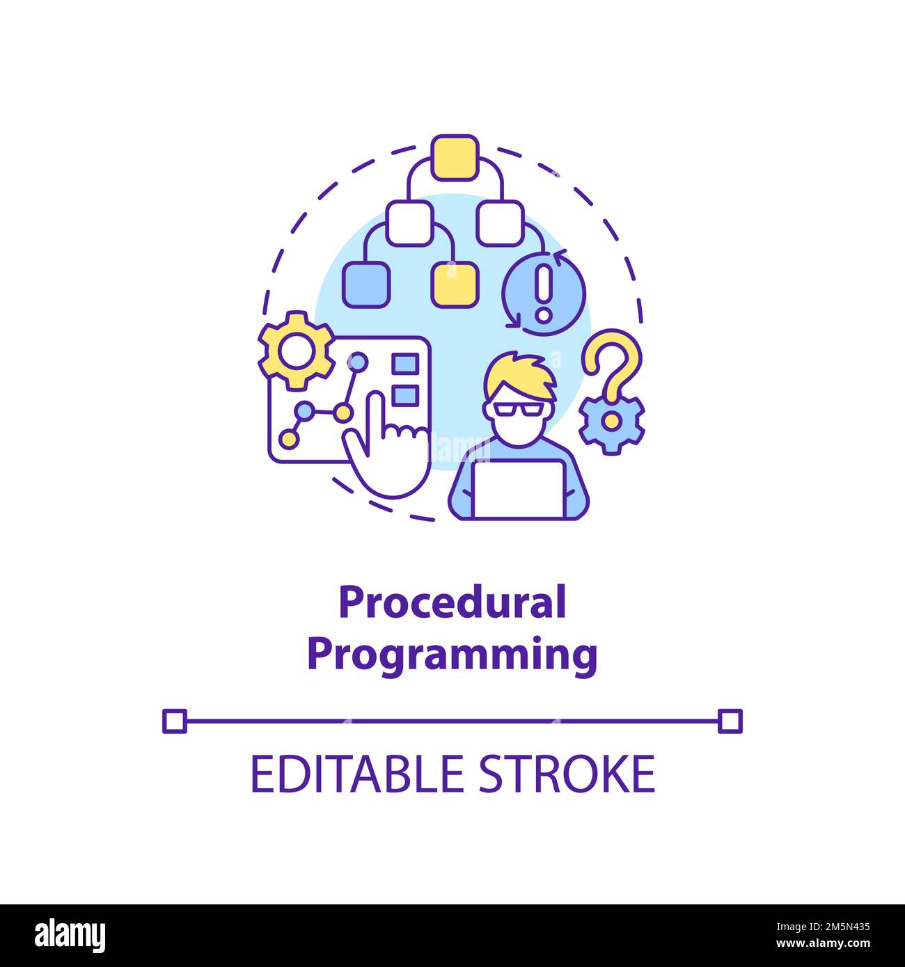 Procedural Programming Concept Icon Stock Vector Image And Art Alamy
