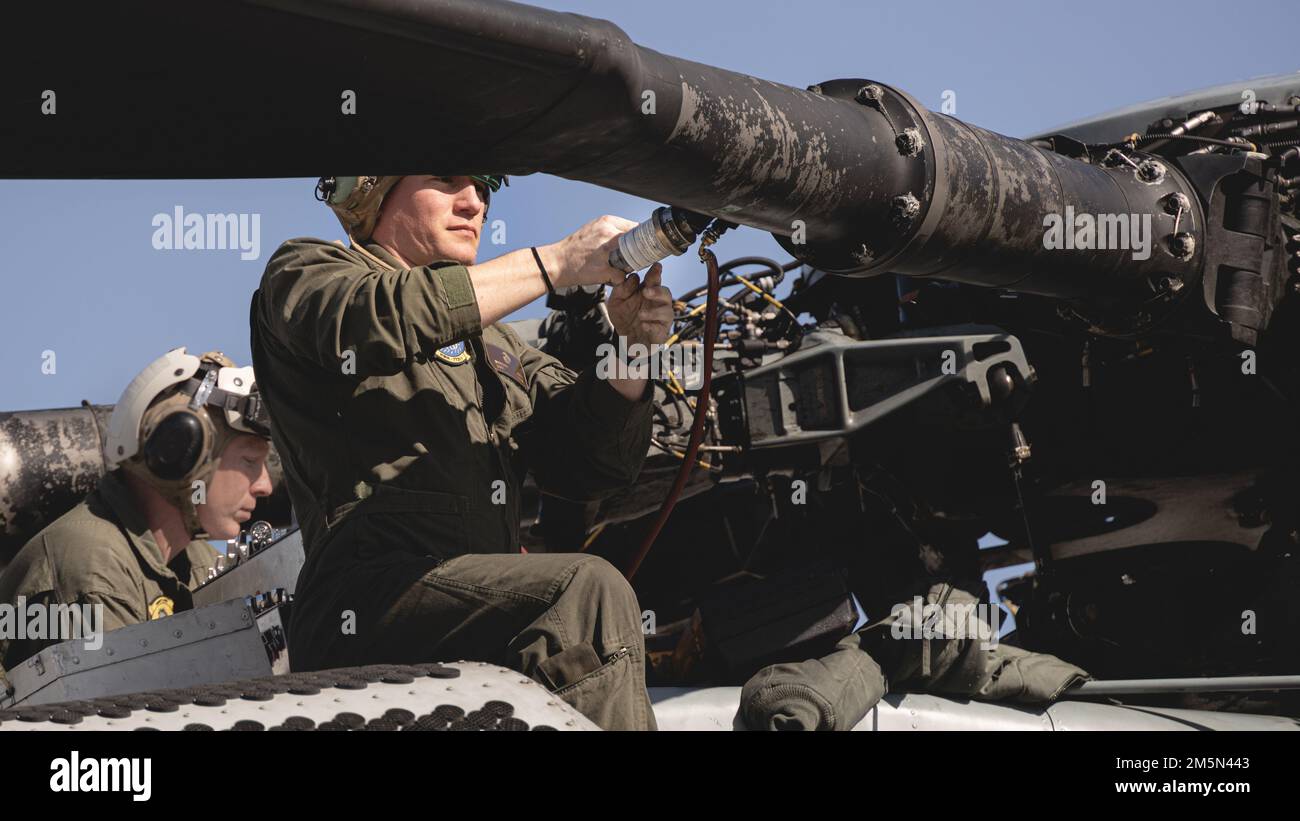 U.S. Marine Corps Staff Sgt. Morgan Jones, airframes division chief ...