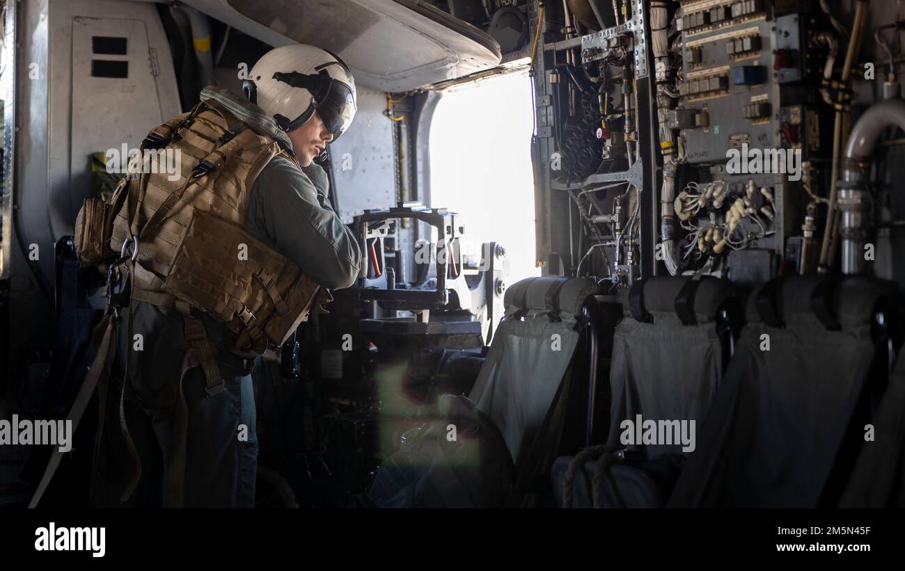 U.S. Marine Corps Lance Cpl. Alex Donaldson, crew chief with Marine ...