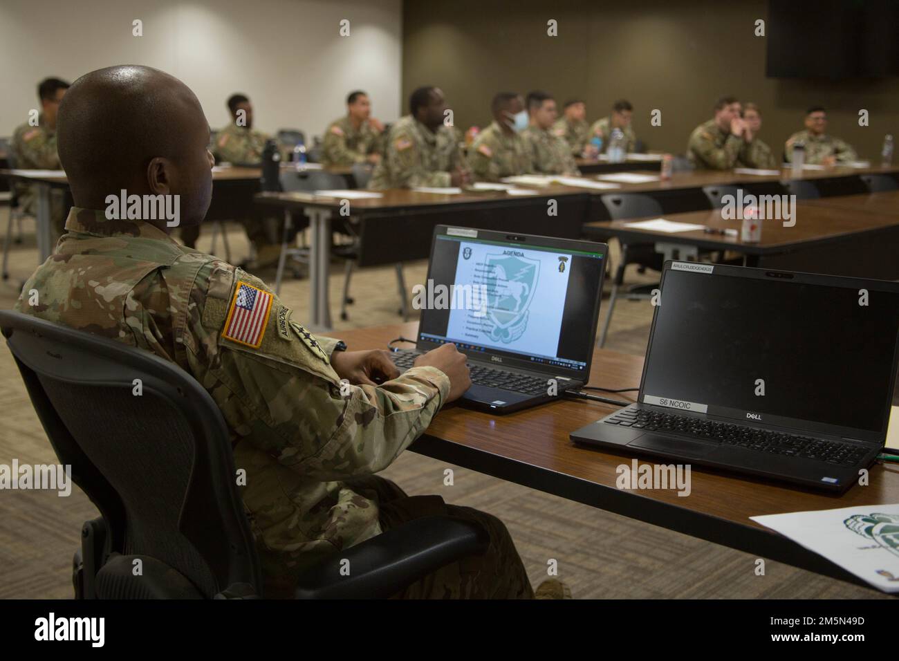 Soldiers assigned to 10th Special Forces Group (Airborne) attend the ...
