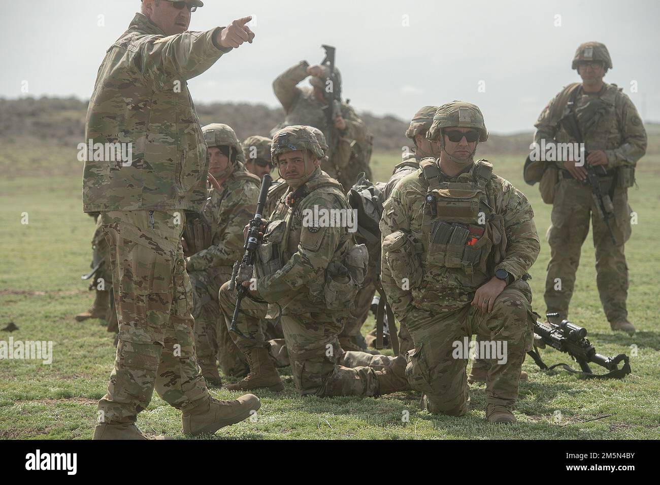 Idaho Army National Guard Master Sgt. Ty Bramble with the 1-183rd ...
