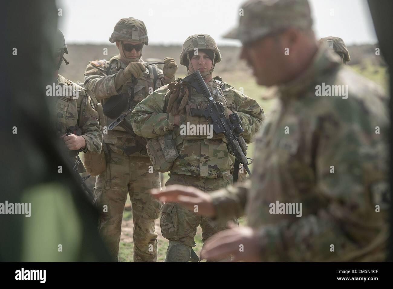 Idaho Army National Guard Master Sgt. Ty Bramble with the 1-183rd ...