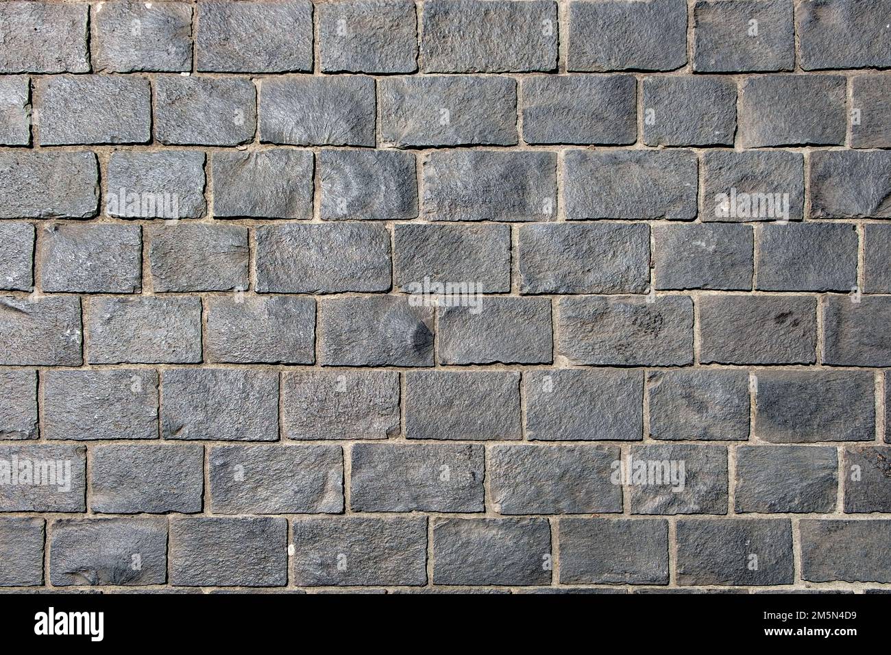 pattern of grey granite cobble stones in square structure Stock Photo ...