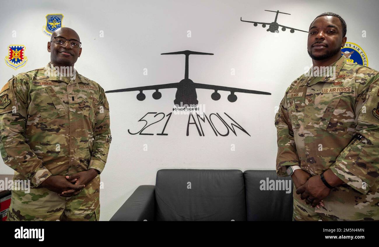 From the right, Tech. Sgt. Marcus Slade, religious affairs airman ...
