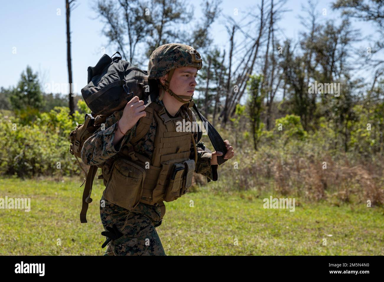 U.S. Marine Corps Lance Cpl. Justin R. Meza, a motor vehicle operator ...