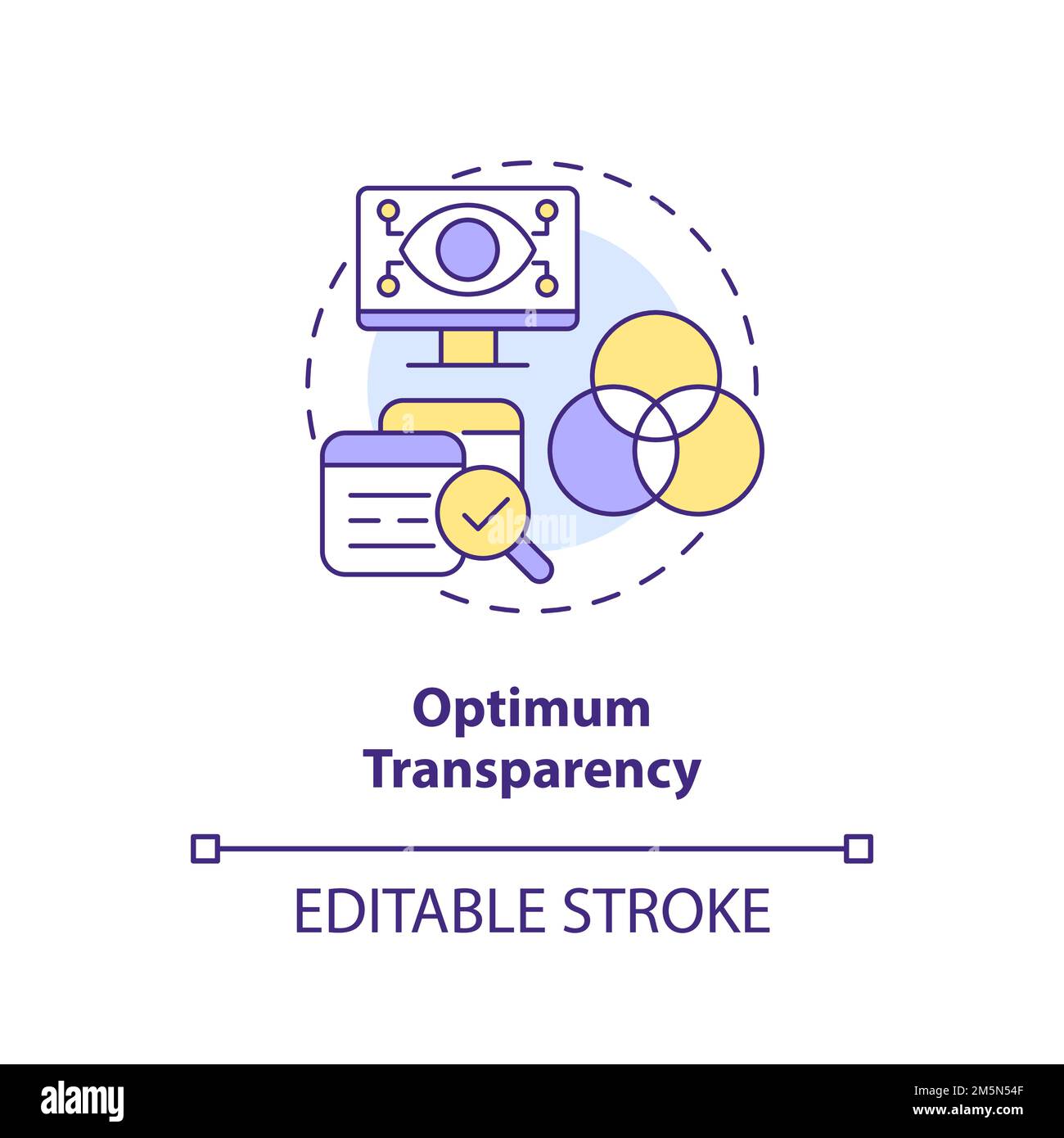 Optimum transparency concept icon Stock Vector Image & Art - Alamy