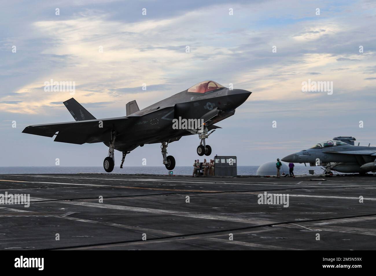 SOUTH CHINA SEA (March 29, 2022) An F-35C Lightning II, assigned to the ...