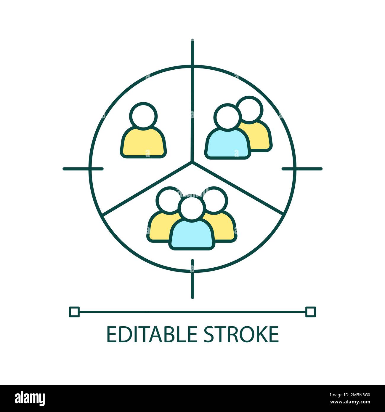 Dividing in groups RGB color icon Stock Vector Image & Art - Alamy