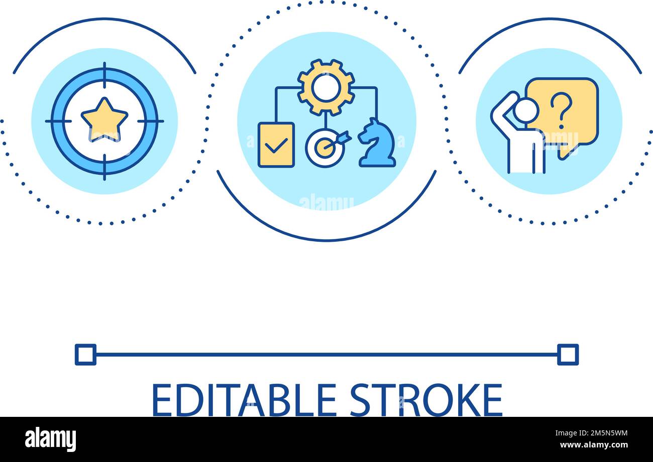 Create business strategy loop concept icon Stock Vector Image & Art - Alamy