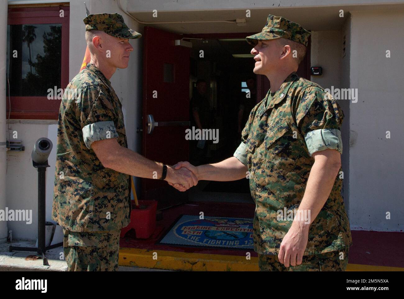 U S Marine Corps U S Marine Corps Col Samuel L Meyer Left