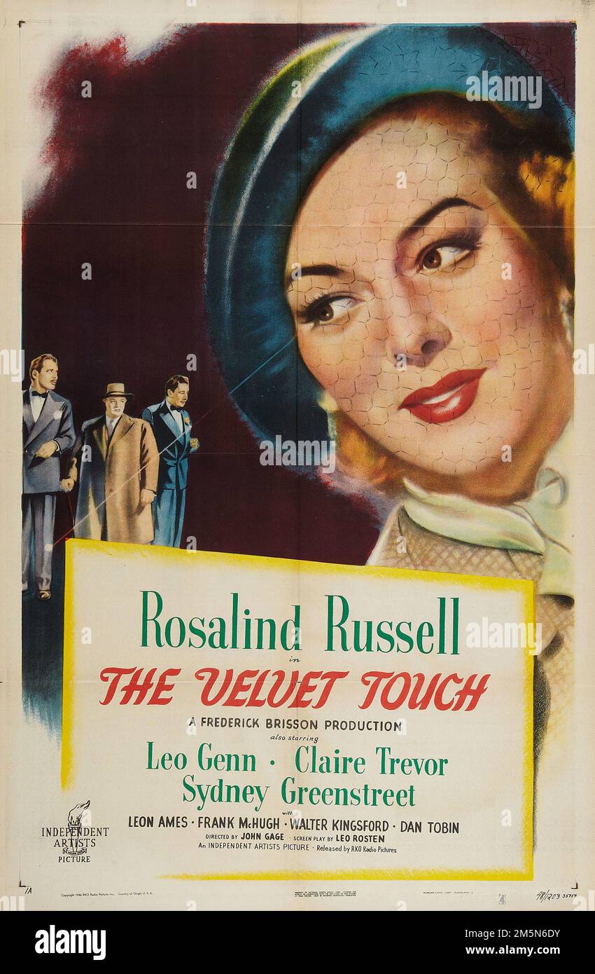 THE VELVET TOUCH (1948), directed by JOHN GAGE. Credit: RKO / Album ...