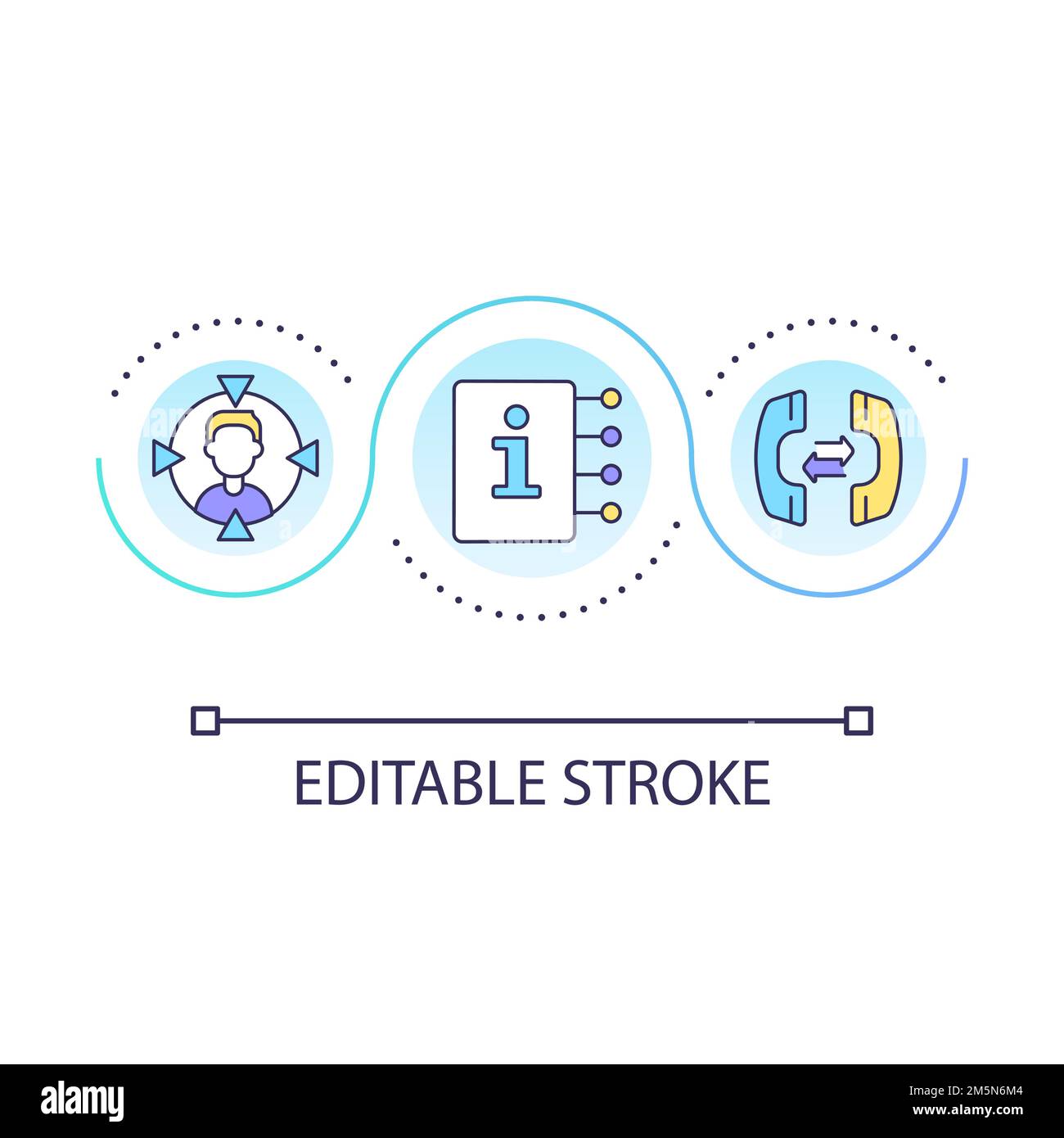 Information support service loop concept icon Stock Vector Image & Art ...