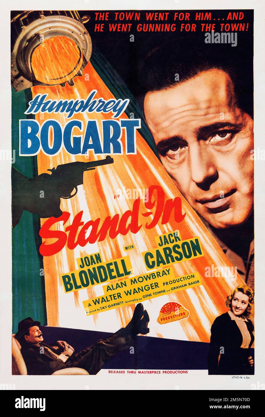 Humphrey Bogart film poster - Stand-In (Masterpiece Productions, Remake ...