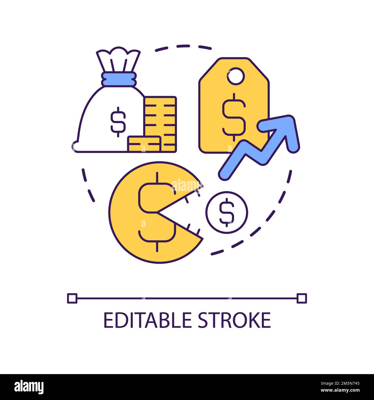 Inflation concept icon Stock Vector Image & Art - Alamy