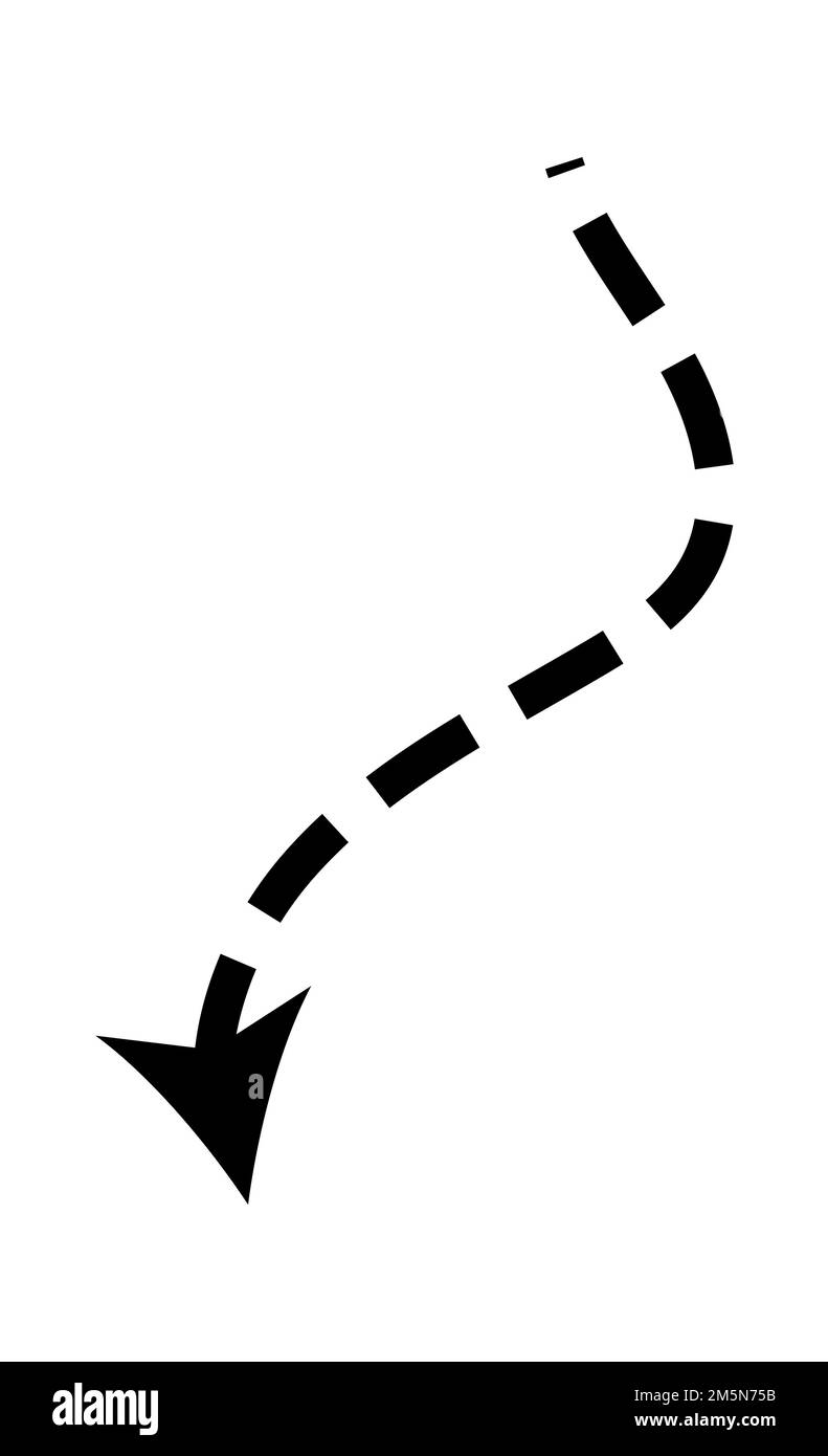 Dashed arrow set. Vector doodle dot line. Thin pointer arrows Stock ... Dashed arrow set. Vector doodle dot line. Thin pointer arrows Stock ...