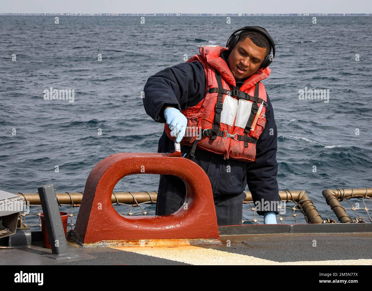 ATLANTIC OCEAN (March 29, 2022) – Boatswain's Mate 3rd Class Amari ...