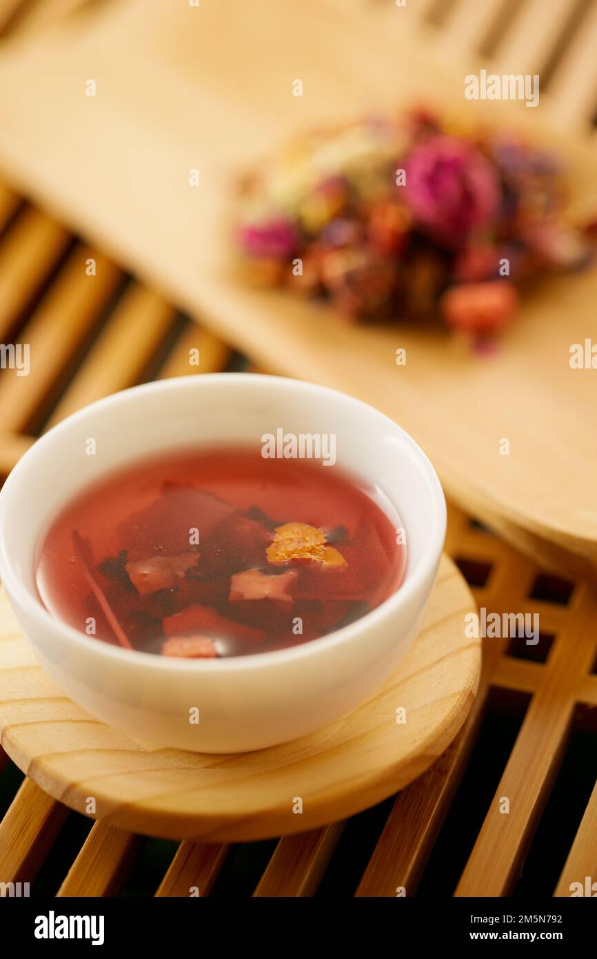 Dried Flower Tea and Petal Tea Stock Photo - Alamy