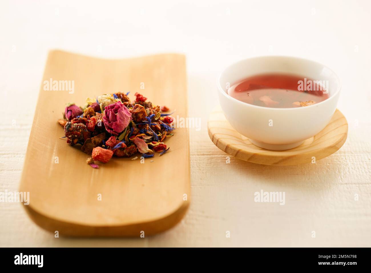 Dried Flower Tea and Petal Tea Stock Photo - Alamy