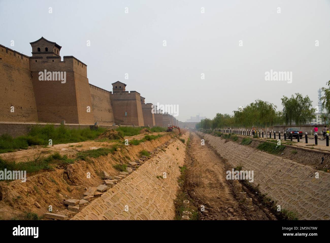 The City Wall of the Ancient City of Ping Yao,Shanxi Province Stock ...