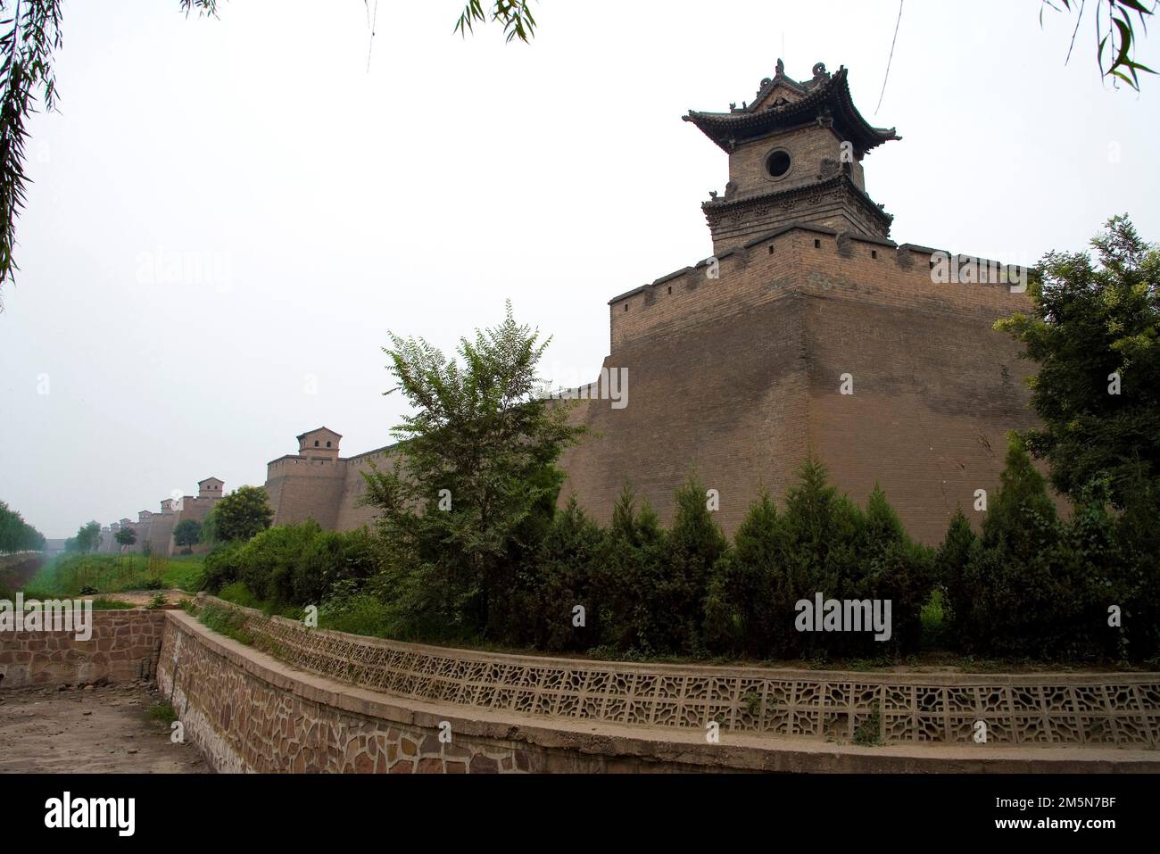 The City Wall of the Ancient City of Ping Yao,Shanxi Province Stock ...