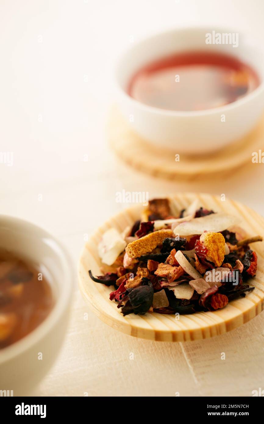 Dried Flower Tea and Petal Tea Stock Photo - Alamy