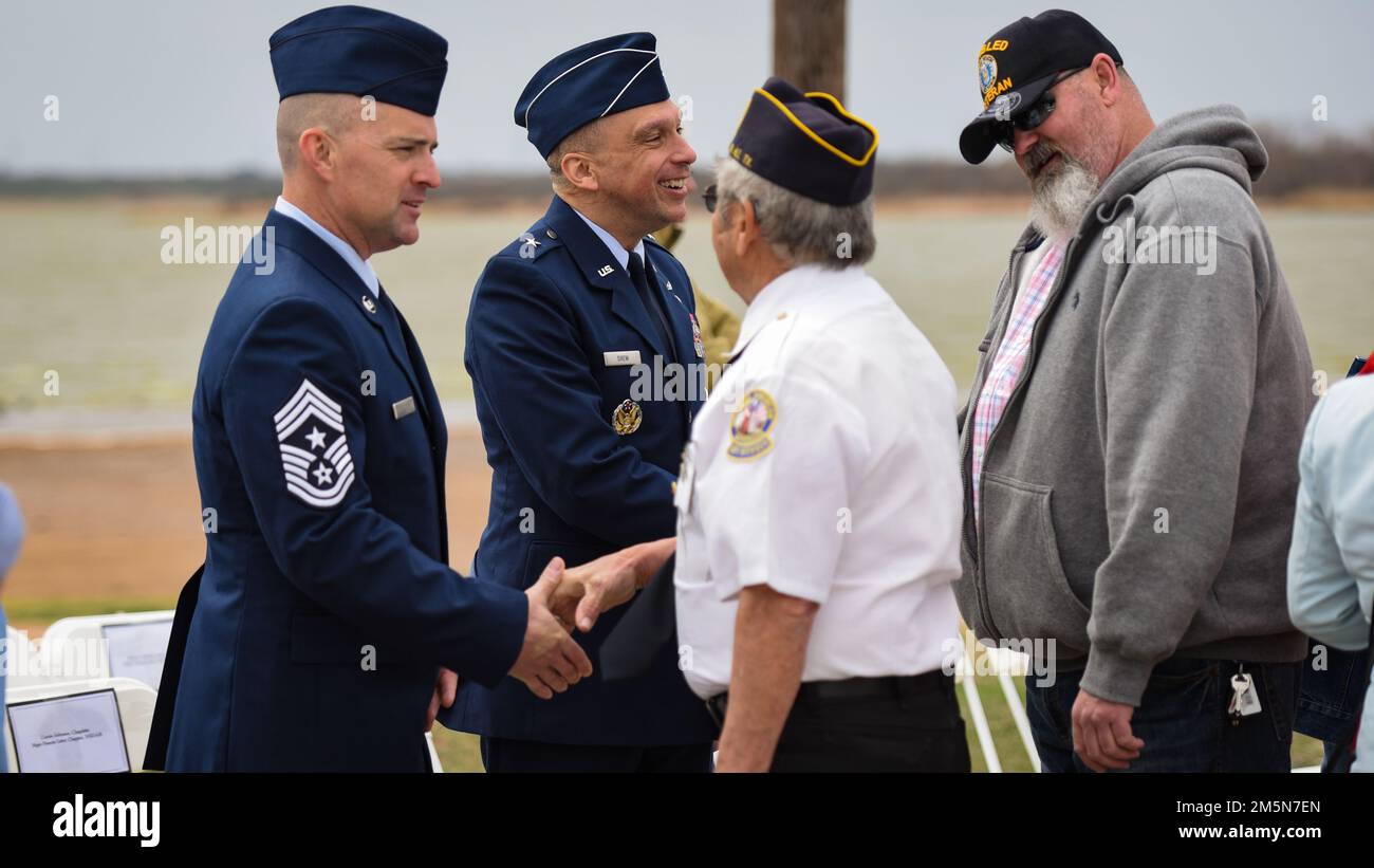 Chief Master Sgt. John P. Chilcote, left, 82nd Training Wing command ...