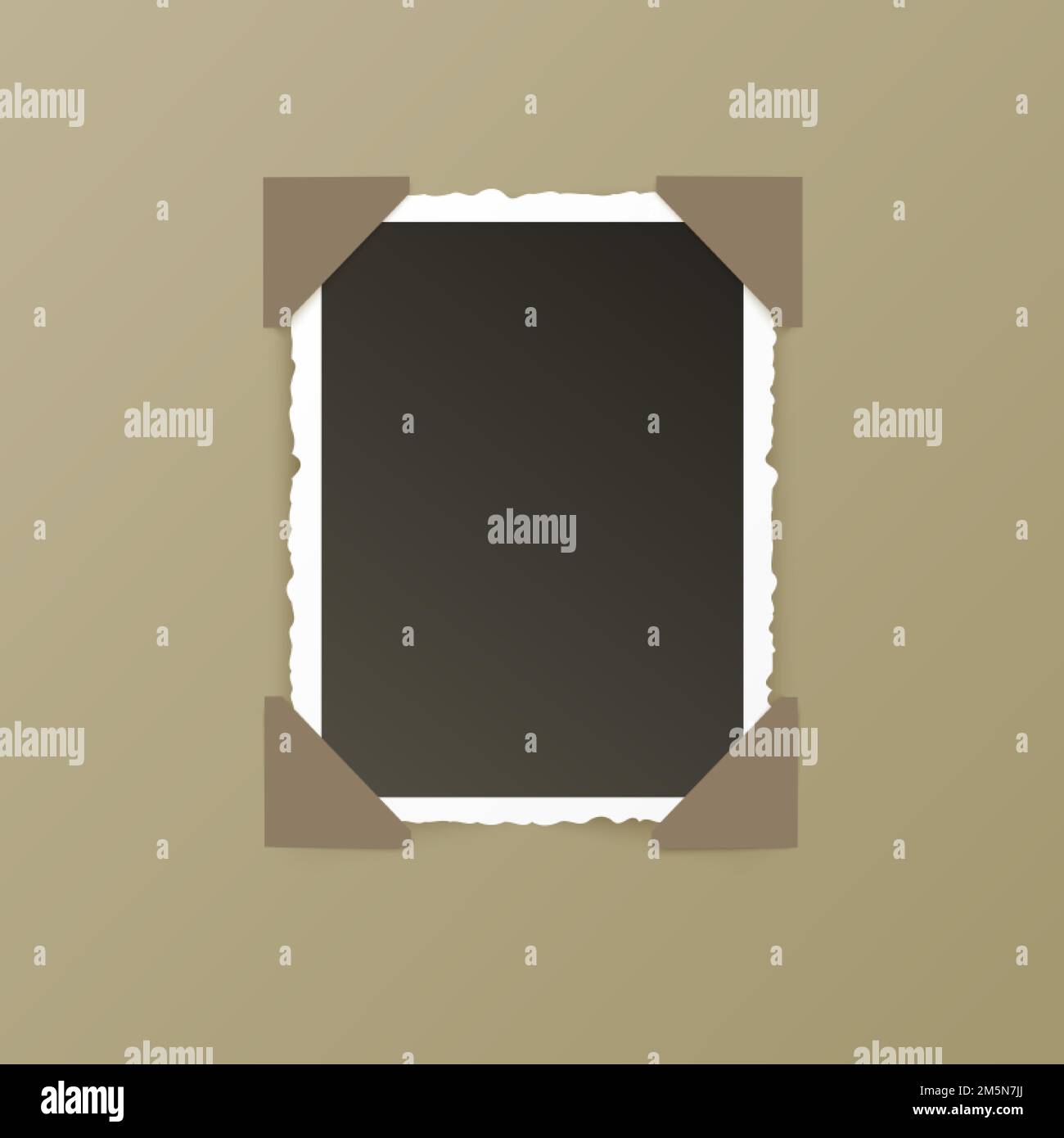 Vintage photo frames. Retro realistic photos for digital scrapbook ...