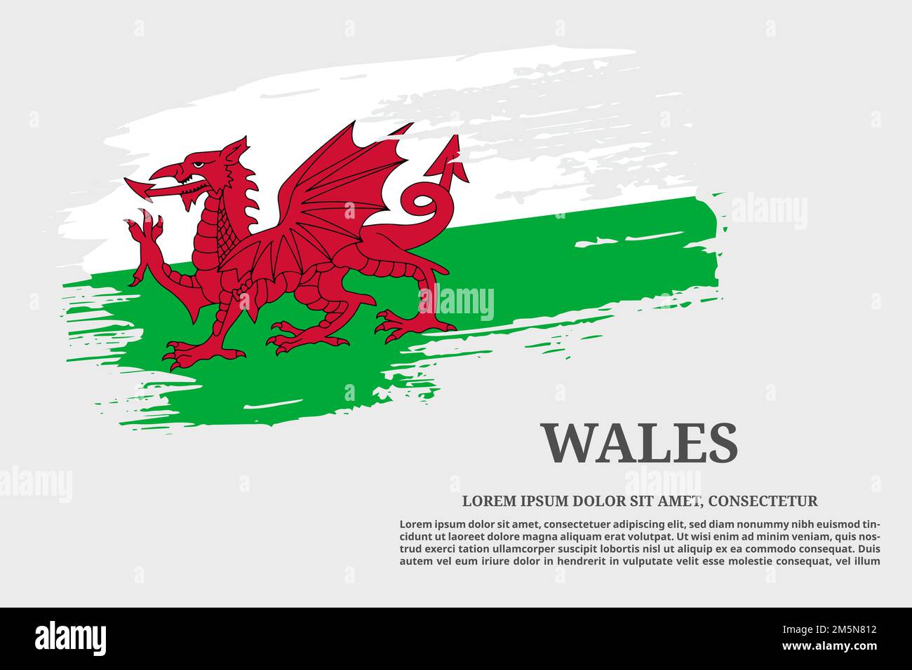 Wales flag texture Stock Vector Images - Alamy