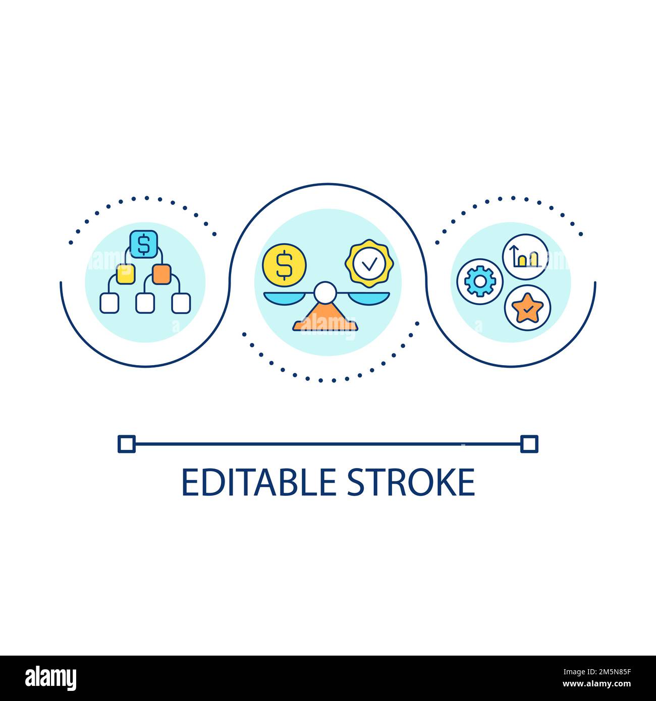 Price quality balance loop concept icon Stock Vector Image & Art - Alamy