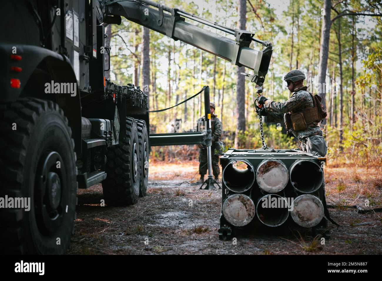 U.S. Marine Corps Lance Cpl. Matthew Snow, field artillery cannoneer ...