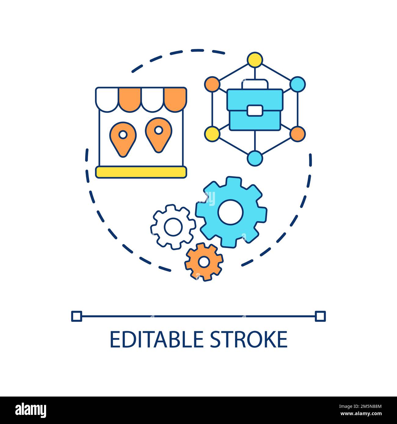 Trade network expansion Stock Vector Images - Alamy