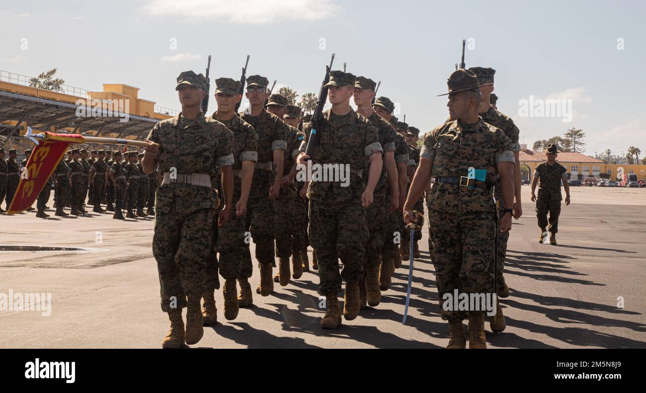 U.S. Marine Corps Staff Sgt Rene Torres, a senior drill instructor with ...