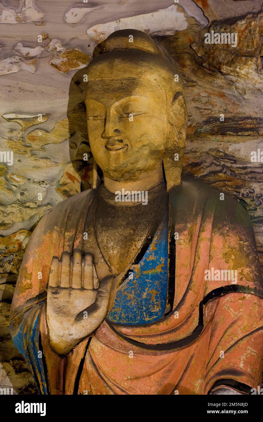 Yungang Grottoes in Shanxi Province Stock Photo - Alamy