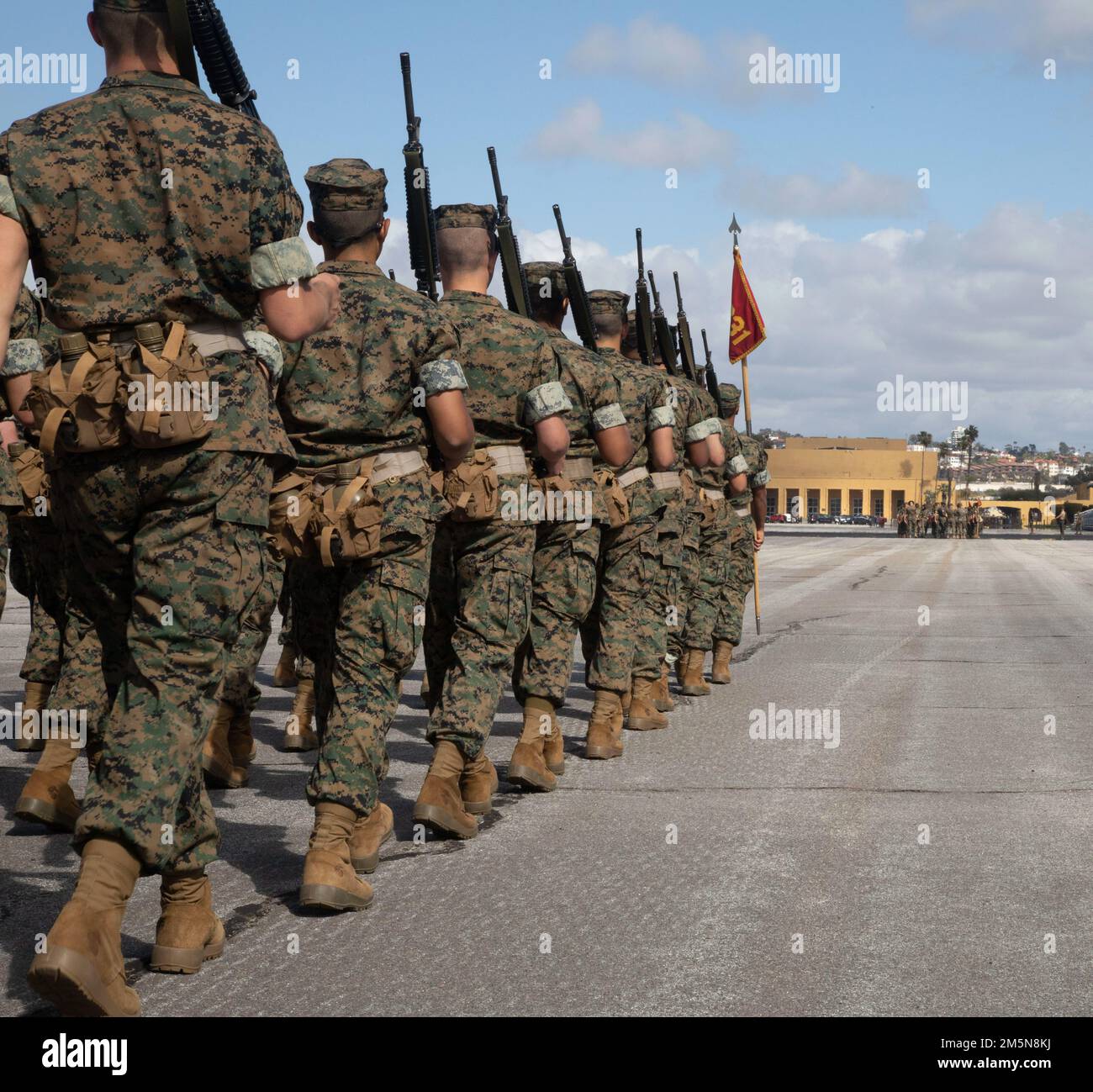 U.S. Marine Corps Recruits with Kilo Company, 3rd Recruit Training ...